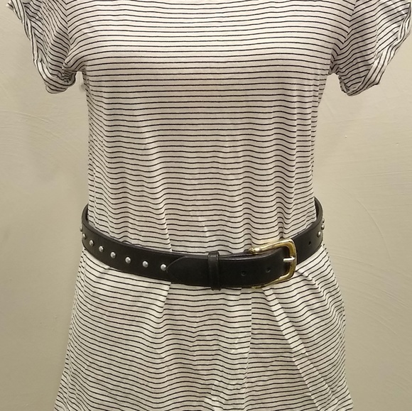 Amanda Smith | Accessories | Amanda Smith Womens Silver Studded Black ...
